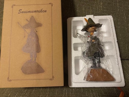MOOMIN Snufkin Figure Fishing Version Polyester PVC Brass Etc w/Opened ...