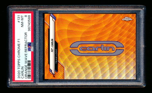 2020 Topps Chrome F1 #131 Carlin Team Logo RC Orange Wave Refractor #07 ...