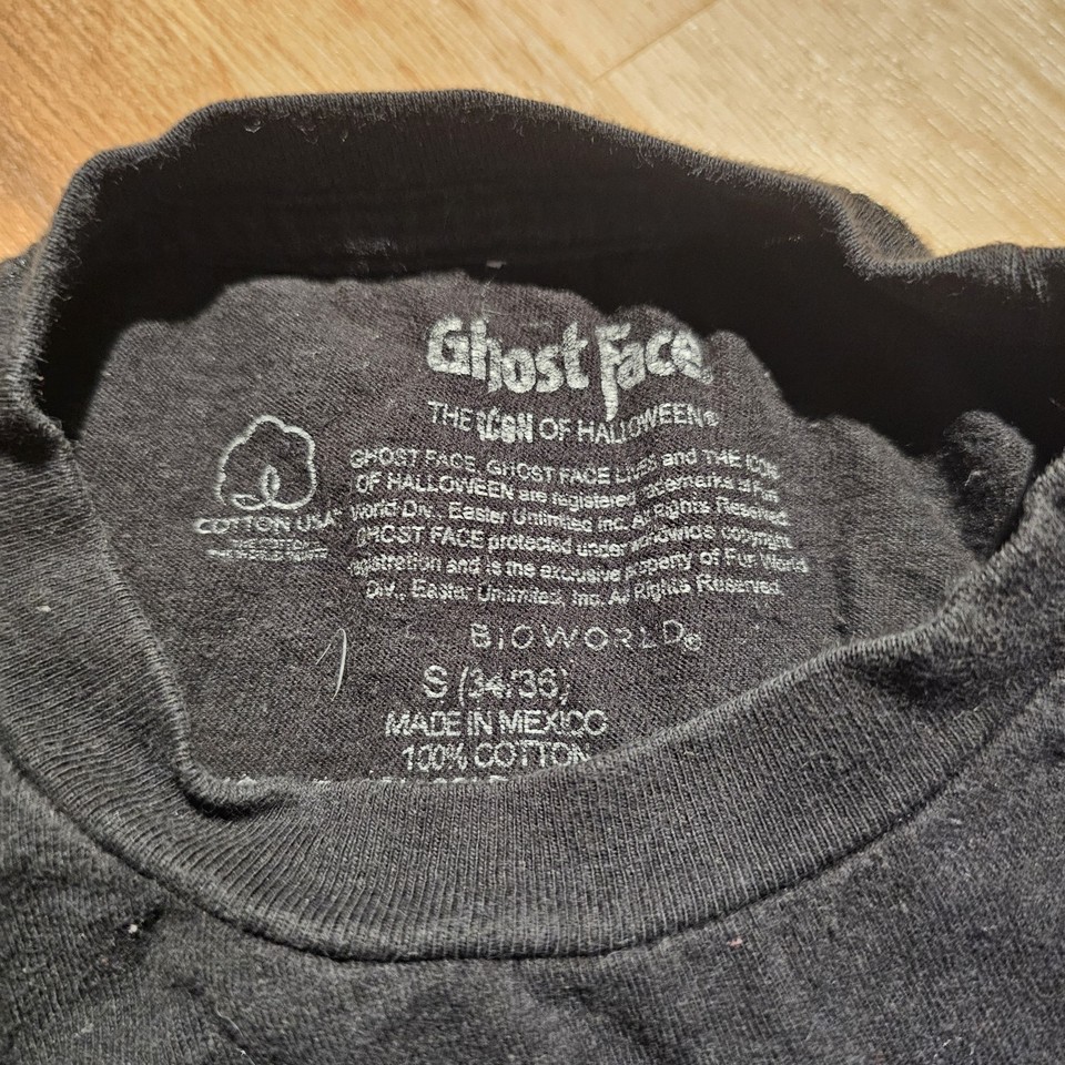 Ghost Face Scream Movie T-shirt Men’s Small Black Horror Scary ...