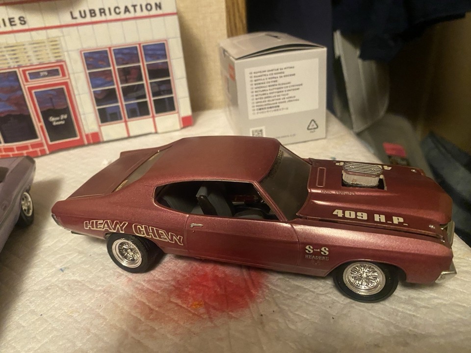 Lot Of 4 1/25 Scale Plastic Model Cars. Well Built But Selling As ...