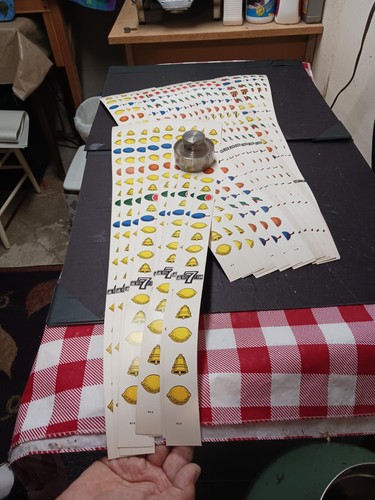 BIG ROLL OF ANTIQUE SLOT MACHINE REEL STRIPS | eBay