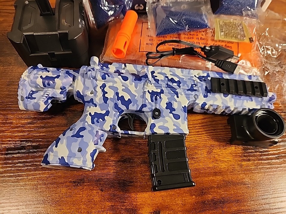 Automatic M416 Gel Ball Blaster Electric Splatter Blaster Kit Purple ...