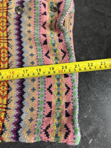 VTG Chaps Button Down Colorful Sweater Vest Shawl Collar Sz XL Boho | eBay