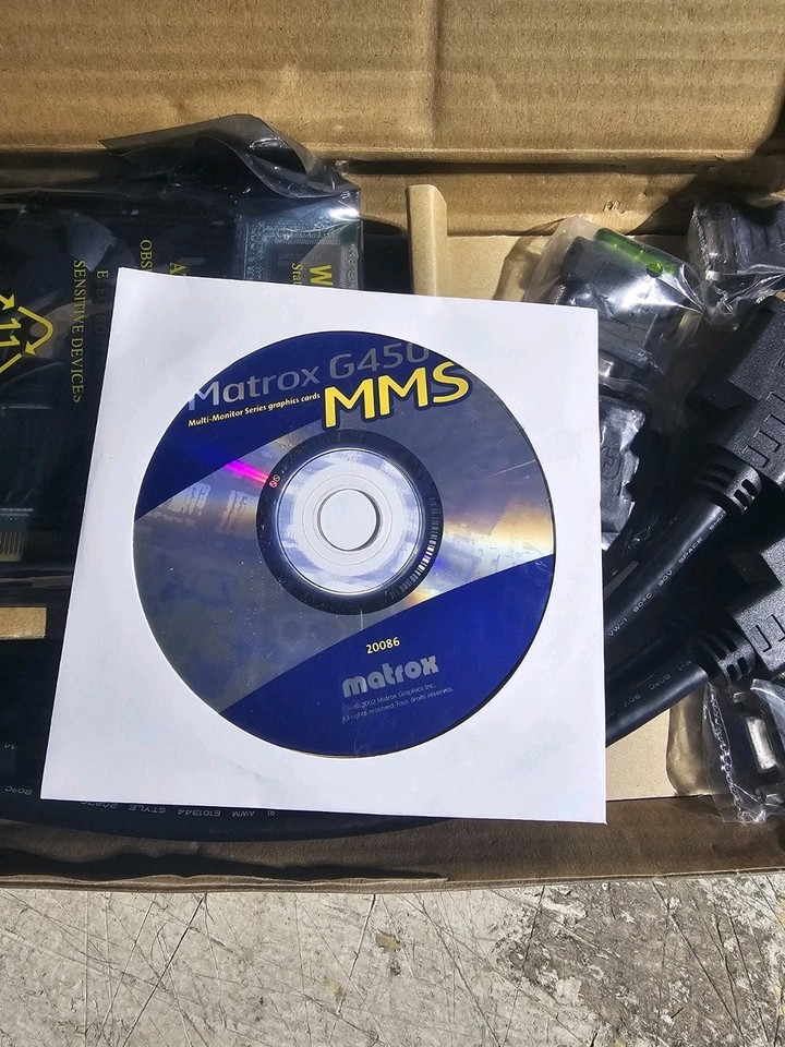 Matrox MGI G45X4QUAD-BF PCI 128MB Multi-Monitor Graphics Card G450x4 ...