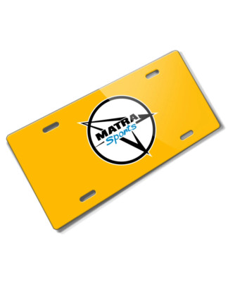 Matra Badge Emblem Novelty License Plate - Aluminum - 16 colors - Made ...
