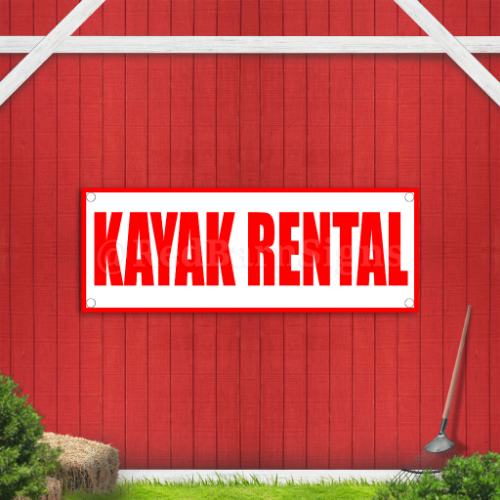 Kayak Rental Indoor Outdoor Vinyl Banner Design | eBay