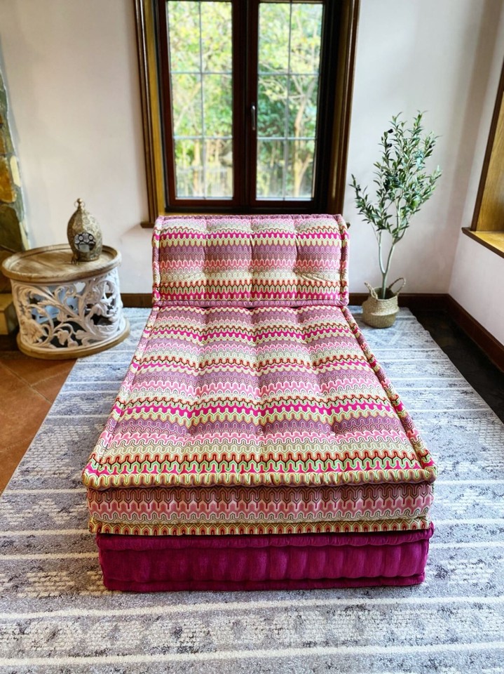 Boho Moroccan Modular Sectional Mah Jong Sofa Couch - Custom Lounge ...