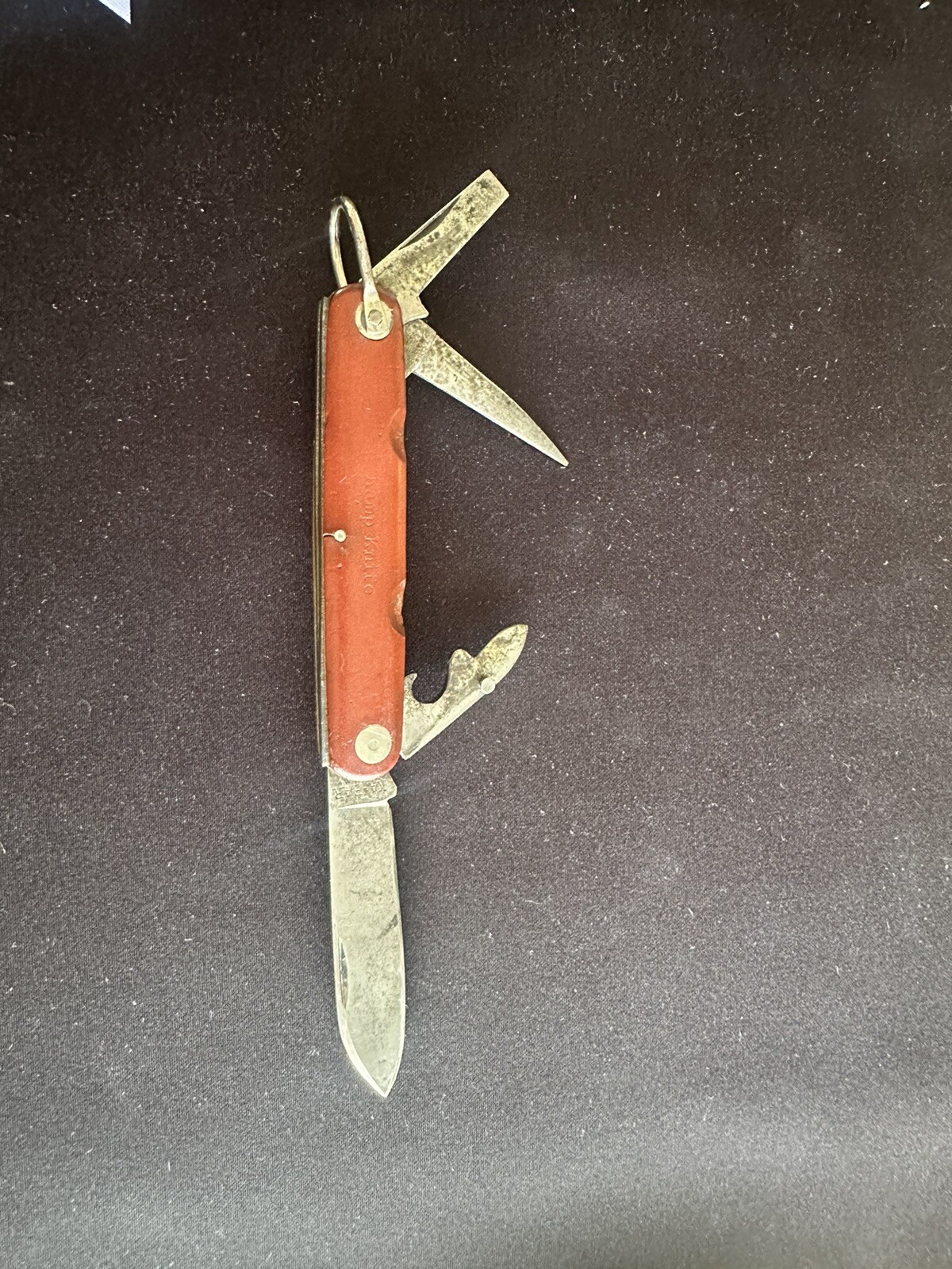 Rare Vintage Olean NY Kabar KA-BAR Kamp Knife Camp Folding Blade WW2 ...