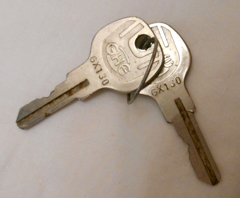 Lot of 2 Original GHE Happich Pelzer Keys GX130 for UK Caravan Camper Motorhomes | eBay