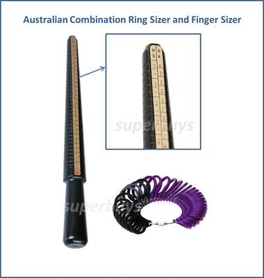Australian Mandrel & Ring Sizer Jeweler Stick Finger Ring Sizer Gauge ...