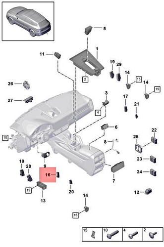 Genuine PORSCHE Cayenne Panamera 971 97A 97B 97C Switch 971959770FOV3 ...
