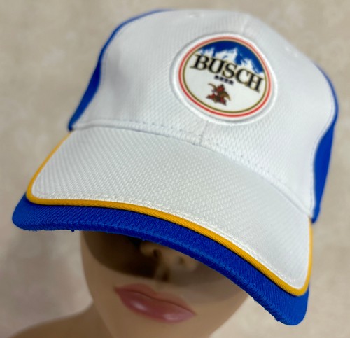 Busch Beer Racing #4 Blue Gold Strapback Baseball Cap Hat | eBay
