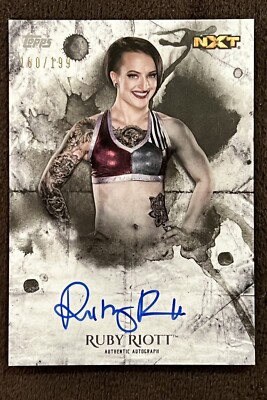 2018 Topps WWE Undisputed NXT Auto 160/199 Ruby Riott #UA-RRI Signed | eBay