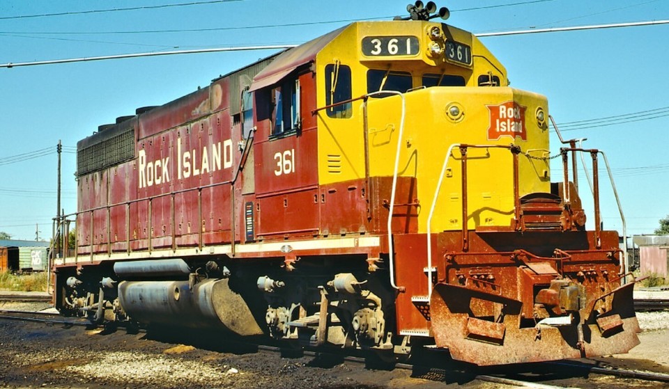 Rock Island EMD GP40 Number Board for Unit Number 361 | eBay