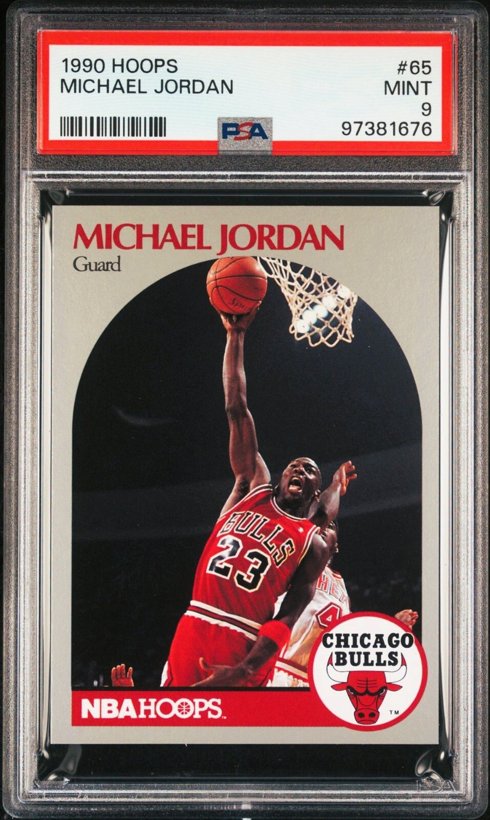 1990 NBA Hoops Michael Jordan Base Card #65! PSA 9! | eBay