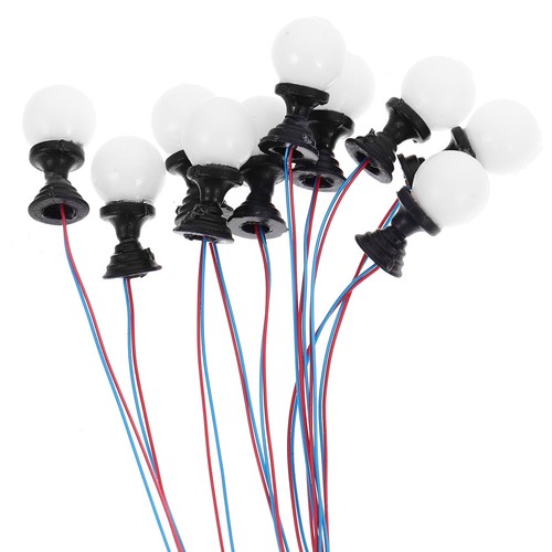 10 Pcs Tiny Pillar Lamp Model Mini Yard Post Lights DIY Sand Table ...