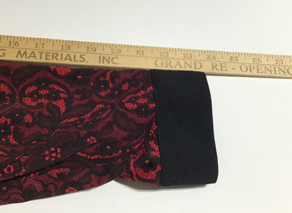 Catherines Womens Blouse Top Plus Size 3X Black Whimsigoth Festive ...