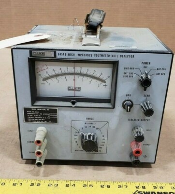 Vintage Fluke 845AB High impedance voltmeter Null Detector 6625-00-226 ...