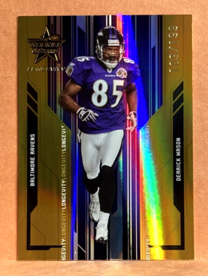 2005 Leaf Rookies & Stars Longevity DERRICK MASON Gold /199 Card #10 ...