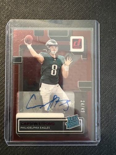 2022 Panini Donruss Carson Strong rated rookie Auto 24/49 | eBay