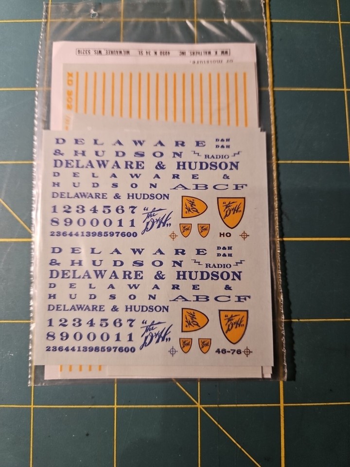 WALTHERS HO SCALE DECALS, 46-76, DELAWARE & HUDSON DIESEL | eBay