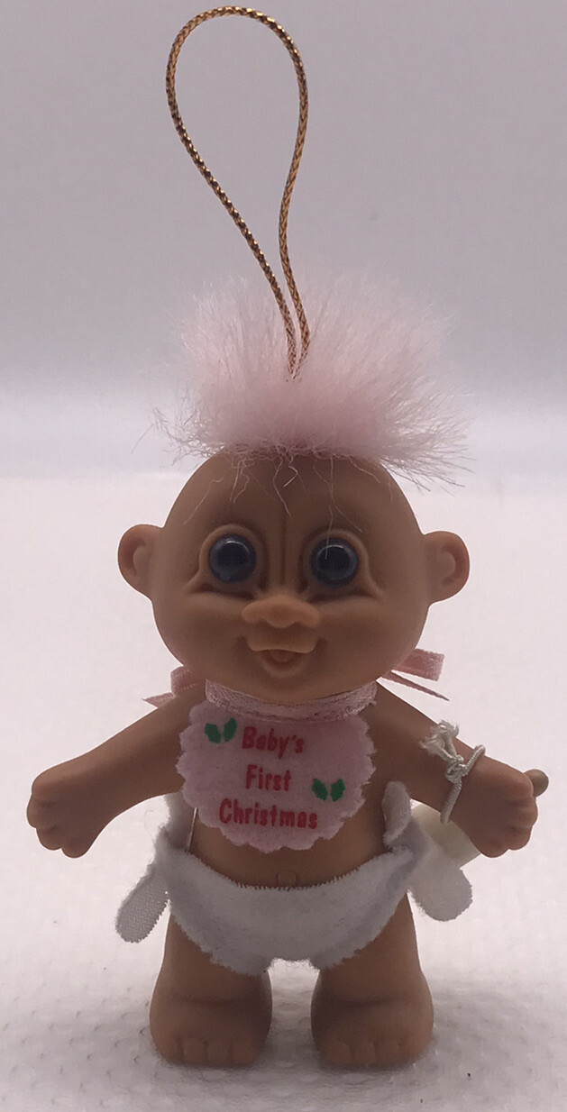 Russ Troll With Milk Bottle Doll Baby’s First Christmas | eBay
