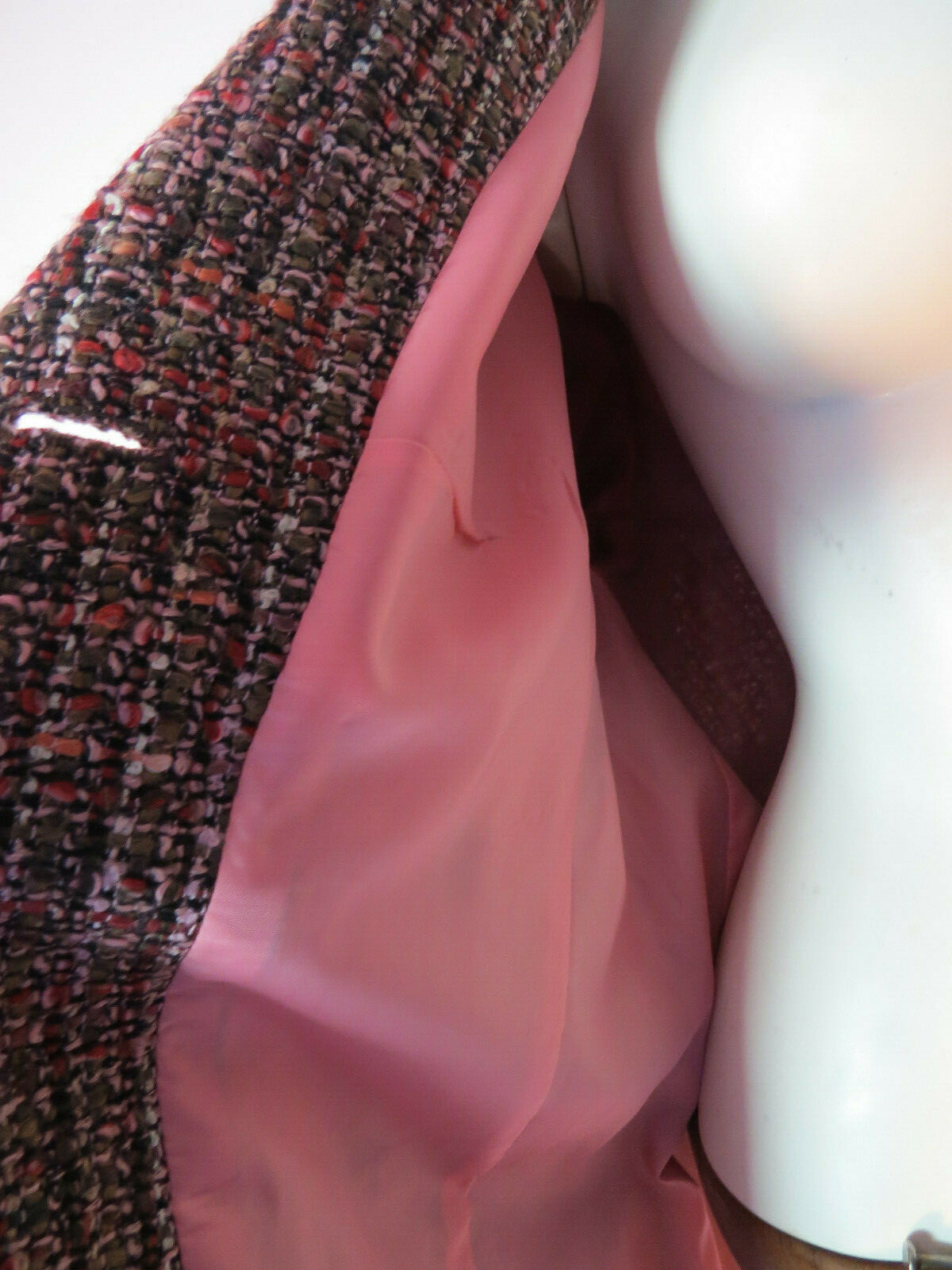 Vintage 16 JENNIFER MOORE BROWN TWEED BLAZER pink jacket JM COLLECTION ...