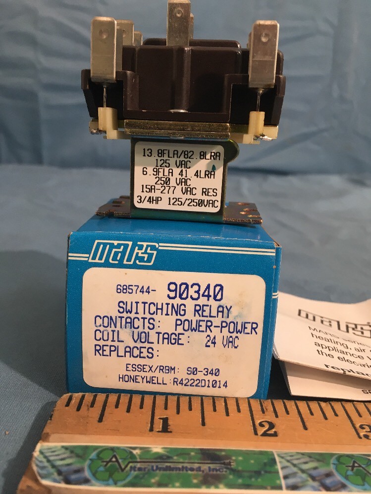 NEW MARS 685744-90340 Switching Relay 24VAC Coil Replaces R4222D1014 ...