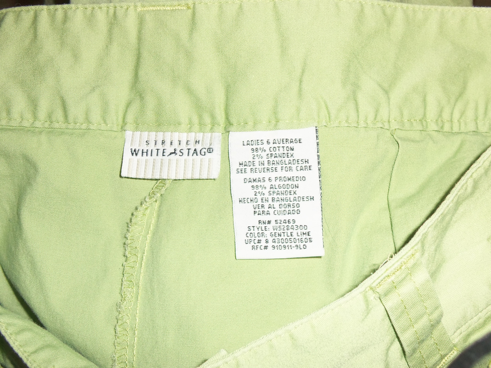 EXCELLENT WOMENS WHITE STAG STRETCH GREEN SKORT W/ BELT SIZE 6 | eBay