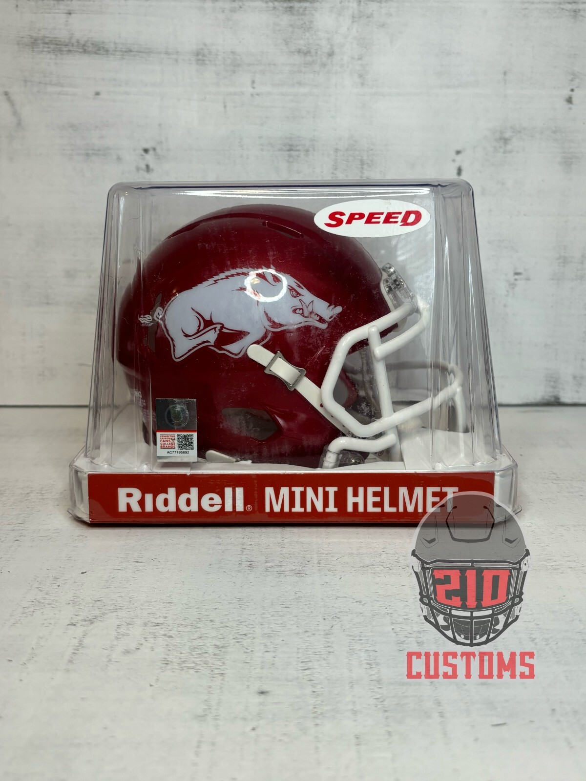 Arkansas Razorbacks Authentic Riddell Speed Mini Helmet | eBay