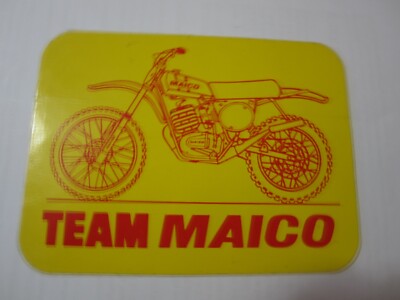 Vintage Team Maico Decal, Large 6 X 4.5 inch | eBay