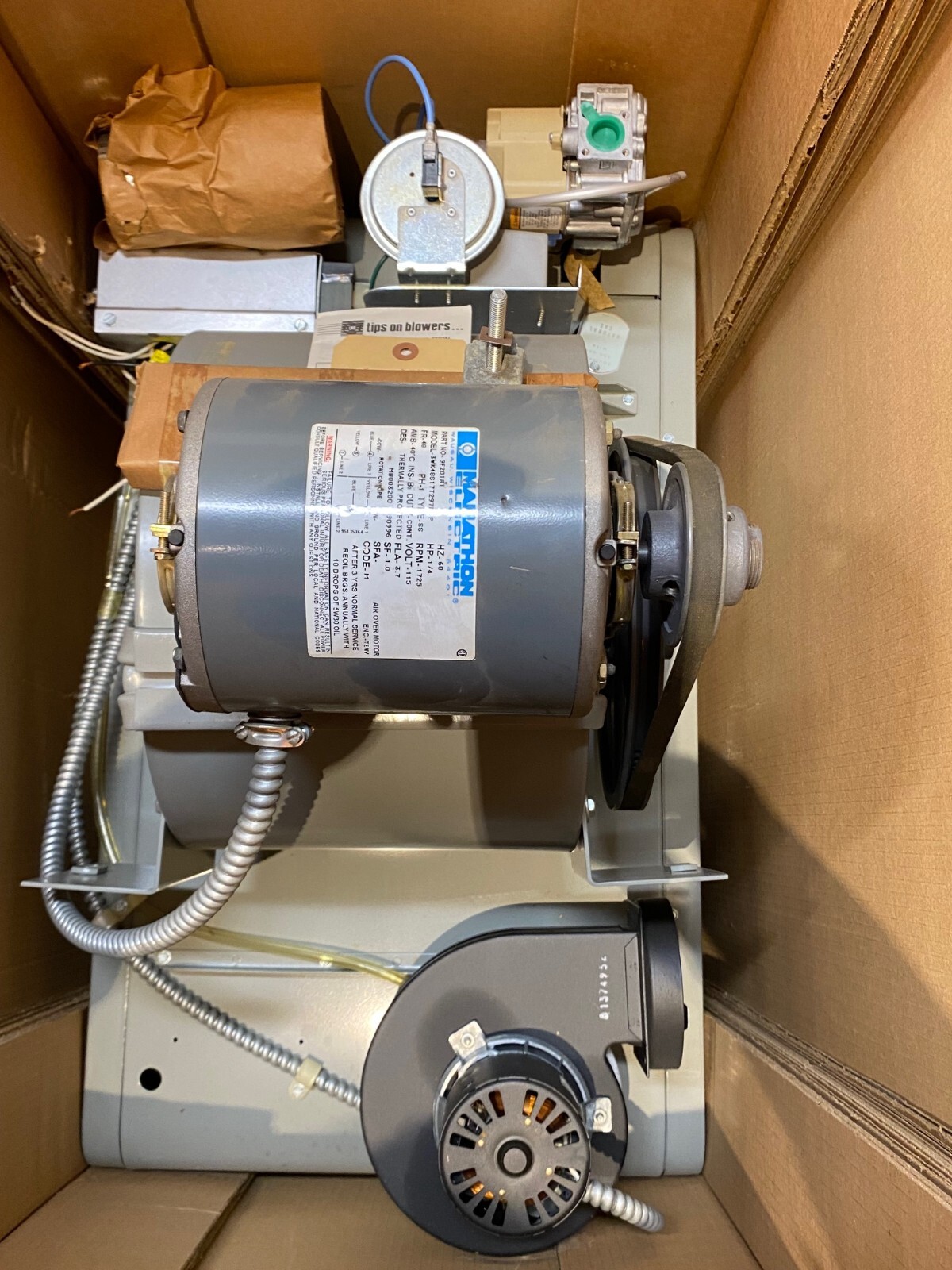 Modine BV50AE0130 Gas Fired Unit Heater Blower w/Power Exhauster 50,000 ...