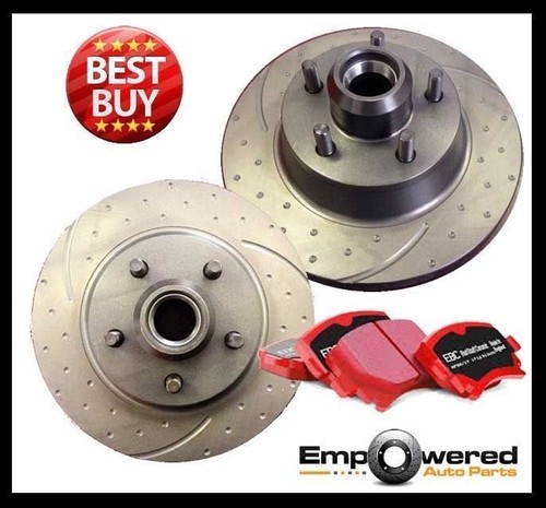 DIMPL SLOT FRONT DISC BRAKE ROTORS+PADS for Holden Torana LH SL/R 5000 ...