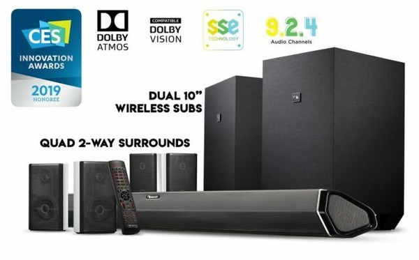 Nakamichi Shockwafe Ultra 9.2.4 Soundbar System With Dolby Atmos for ...