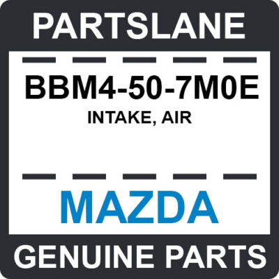 BBM4-50-7M0E Mazda OEM Genuine INTAKE, AIR | eBay