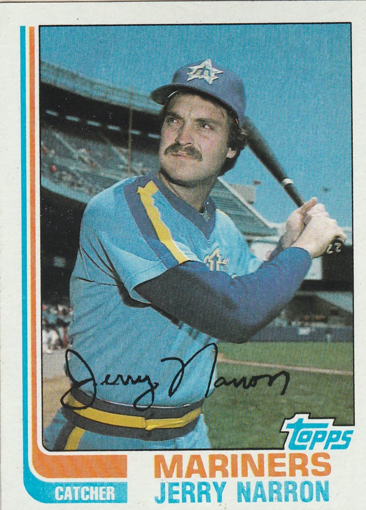 FREE SHIPPING-MINT-1982 Topps #719 Jerry Narron Seattle Mariners ...