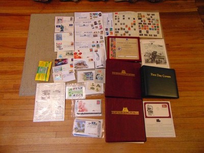 Assorted first day issue stamp envelopes, postcards & stamp album | eBay