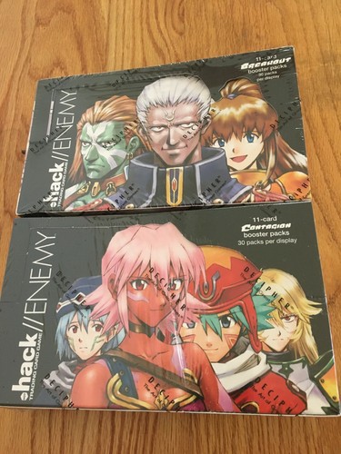 Bandai Dot Hack // Enemy Trading card game Contagion and Breakout booster boxes | eBay
