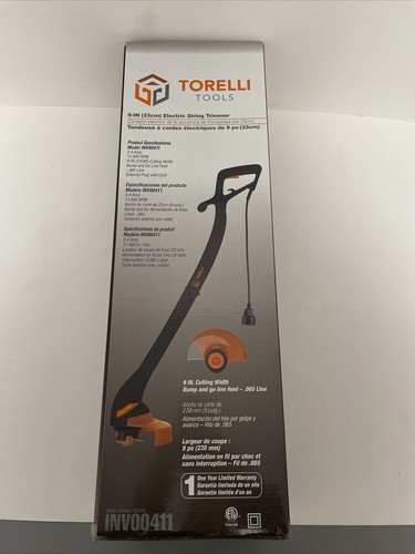 Torelli Tools Electric String Trimmer 9" Inch Cutting Width - Lawn ...