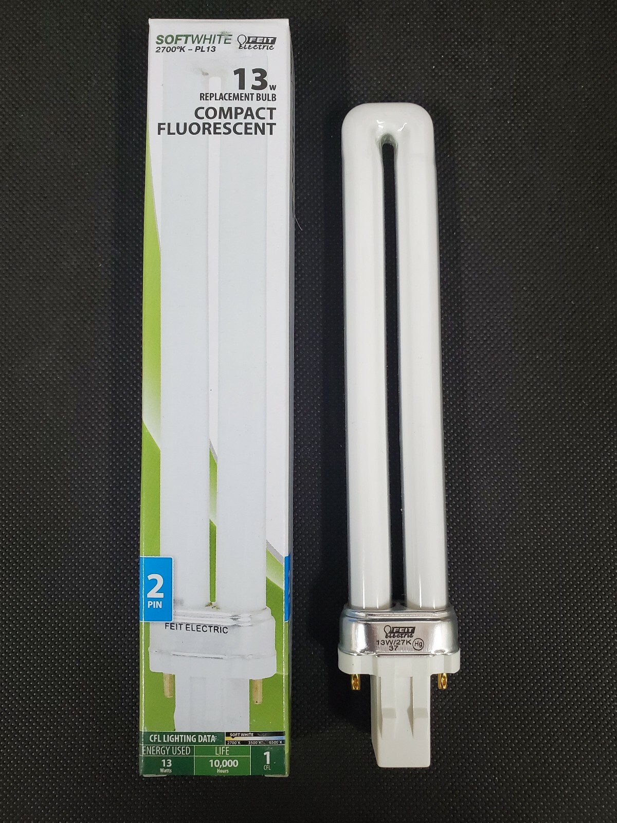 FEIT ELECTRIC 13W REPLACEMENT BULB COMPACT FLUORESCENT 2700K-PL13 | eBay