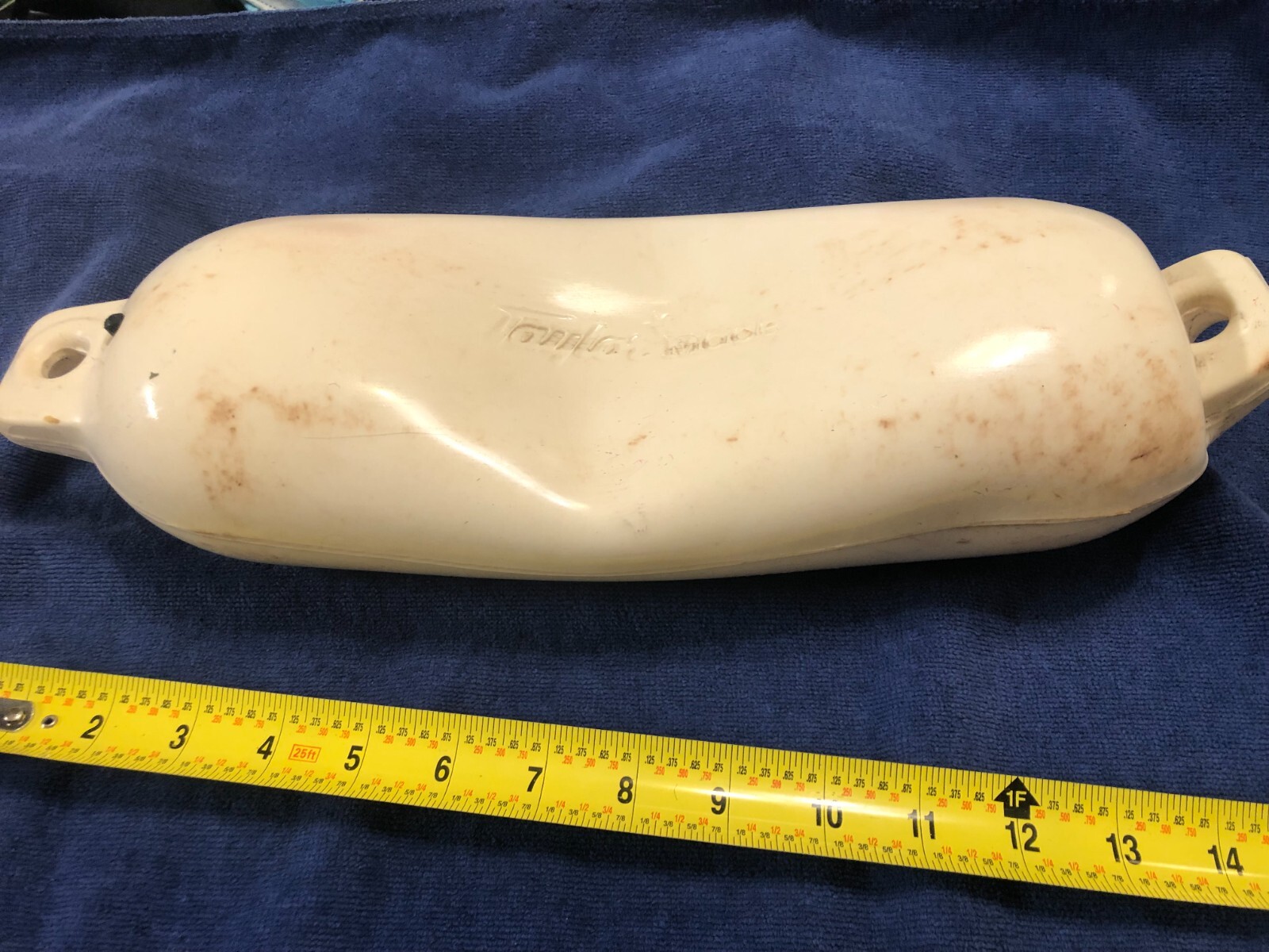 TAYLOR MADE Hull Gard Inflatable Vinyl Fender used buoy bumper dock ...