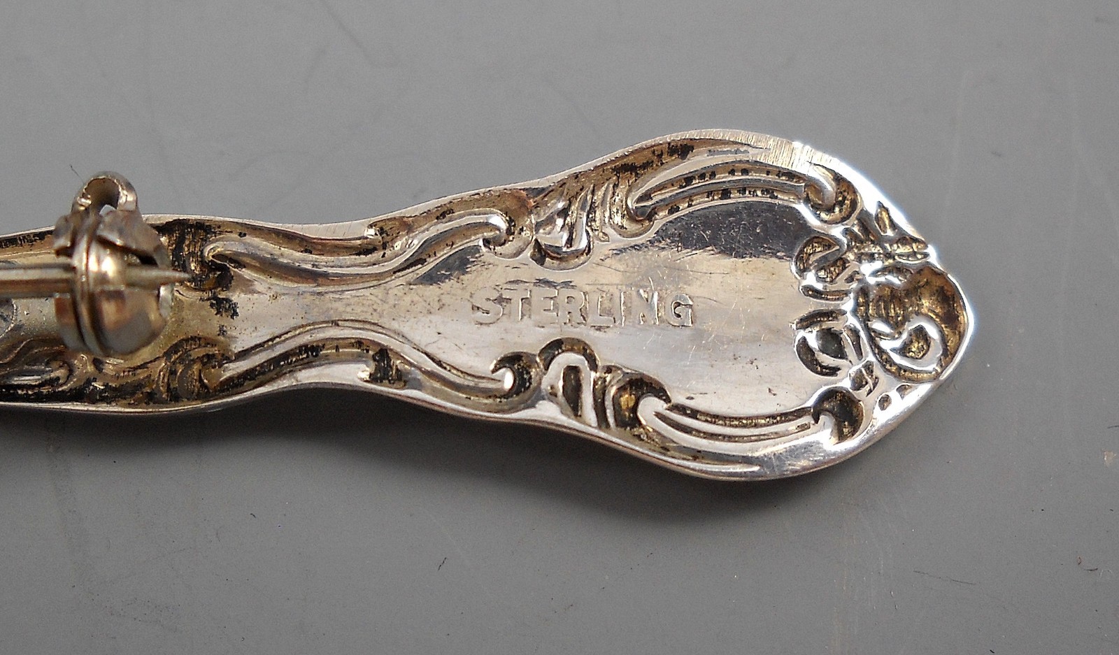 Sterling Silver Miniature Vintage Spoon Pin 2 3/4" | eBay
