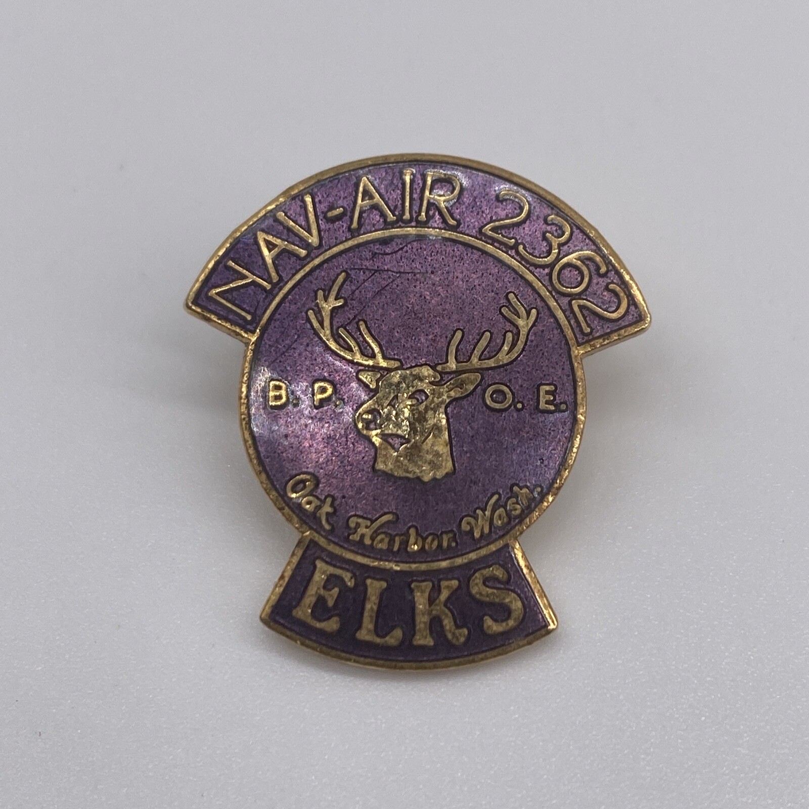 Vintage BPOE Oak Harbor Washington Elks Lodge Lapel Pin | eBay