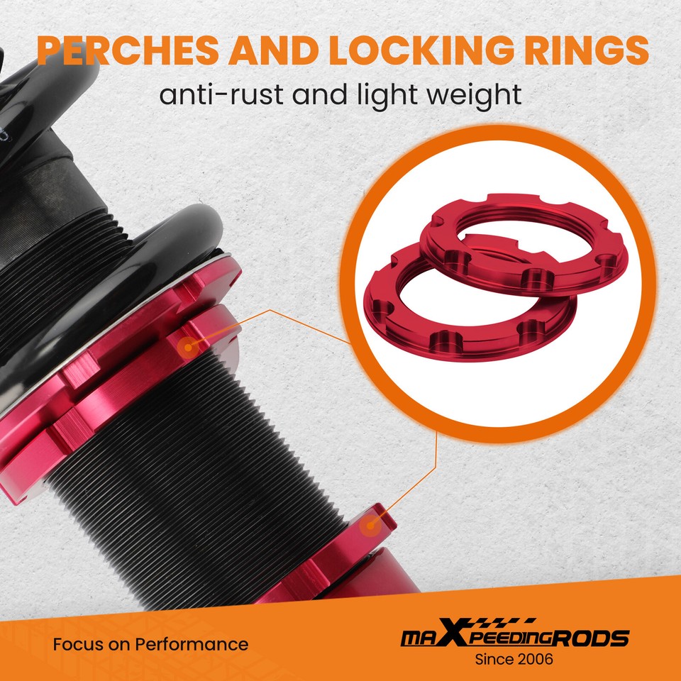 24 Way Damper Coilovers Suspension & Control Arms Kit for Ford Mustang ...