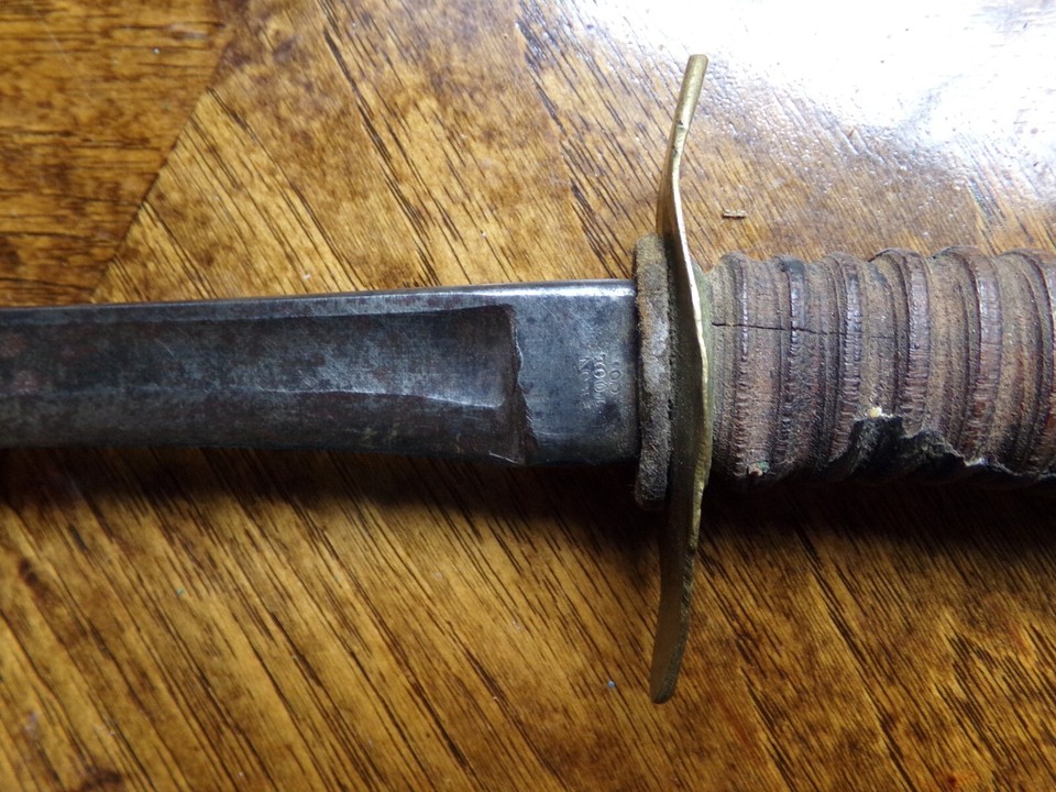 Scarce Providence Tool Civil War Cavalry Sword Made into Knife Marked ...