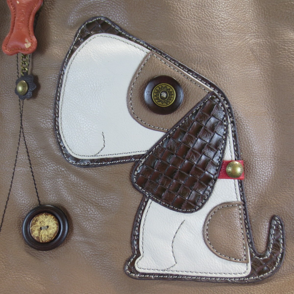 Rare Chala Everyday Zip Tote Animal Lover Handbag Purse Brown Spotted ...