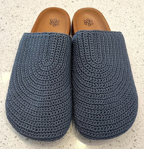 The Sak Bolinas Crochet Clogs Maritime Blue Slip On Flat Size 11 ...