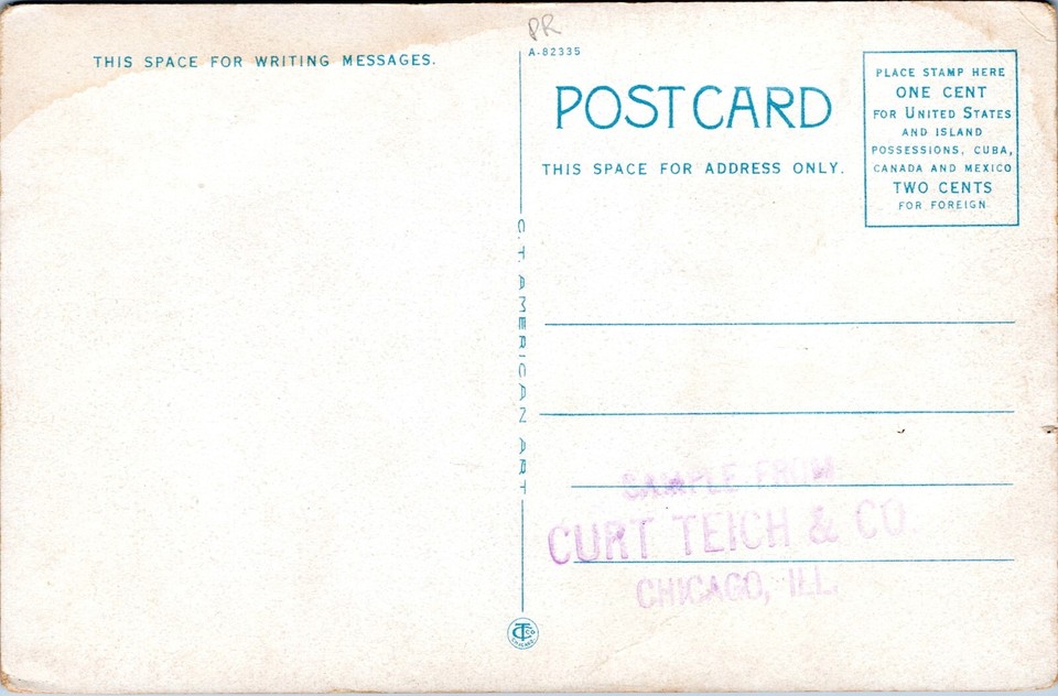 Sample Curt Teich Postcard- New York Central Railroad Station, Batavia ...