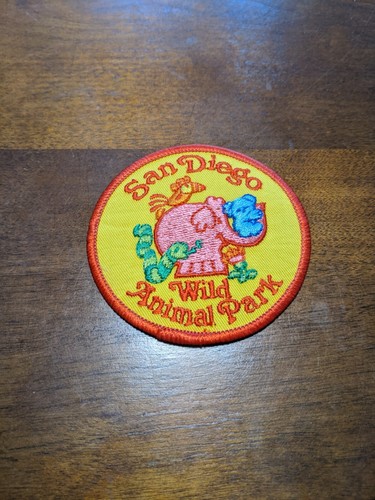 Vintage Rare San Diego Zoo & Wild Animal Park Embroidered Iron On / Sew ...
