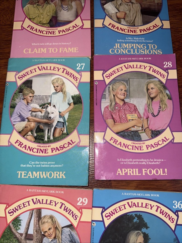 Vintage Lot Sweet Valley Twins Books: # 23 24 27 28 29 36 | eBay